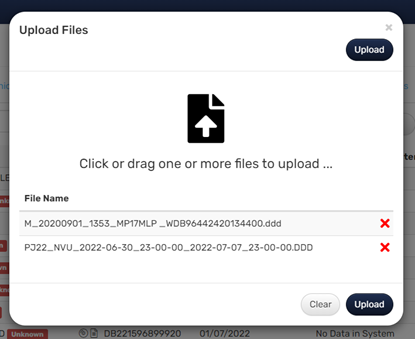 Clockwatcher Elite - Upload files