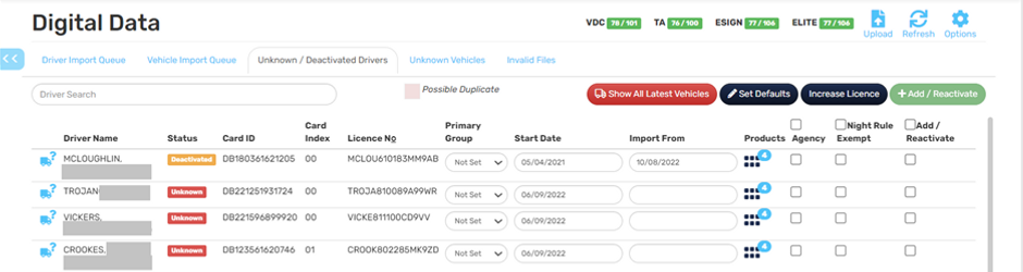 Clockwatcher Elite - Adding new drivers to ClockWatcher Elite