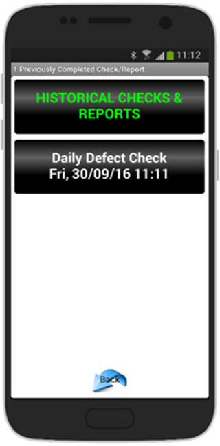 Daily Driver Defect App - Historical checks